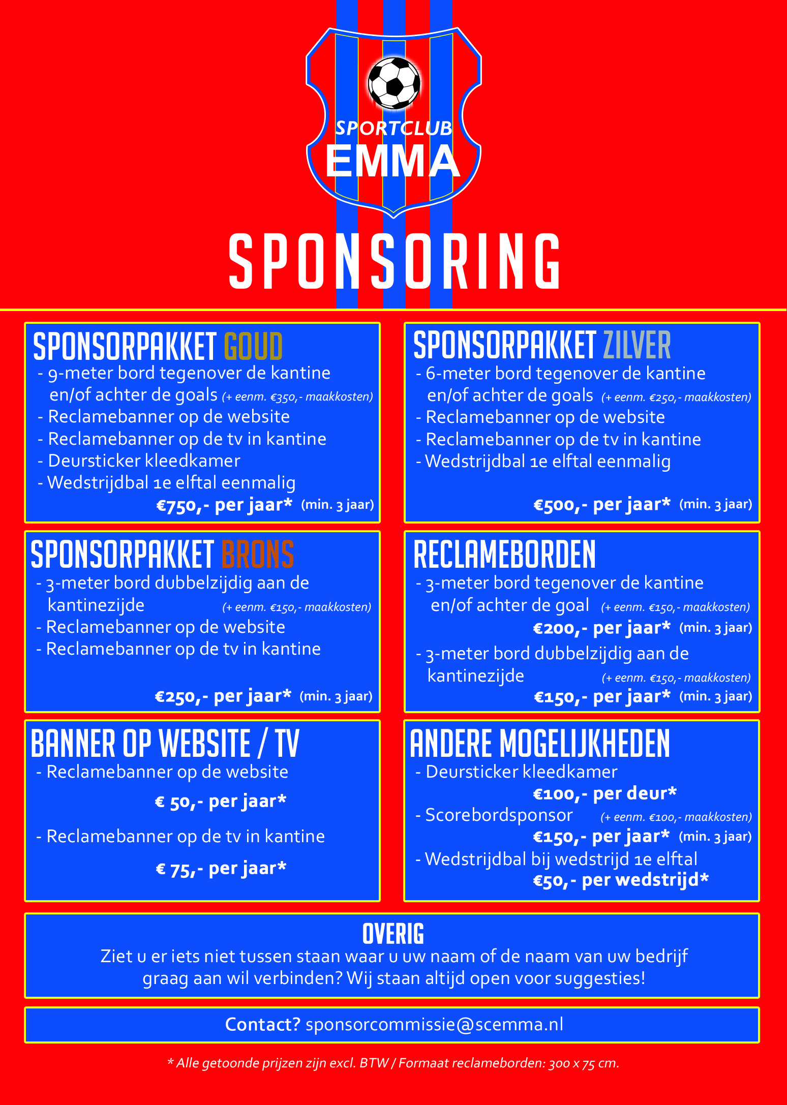 Mogelijkheden | Sponsoring | Sportclub Emma